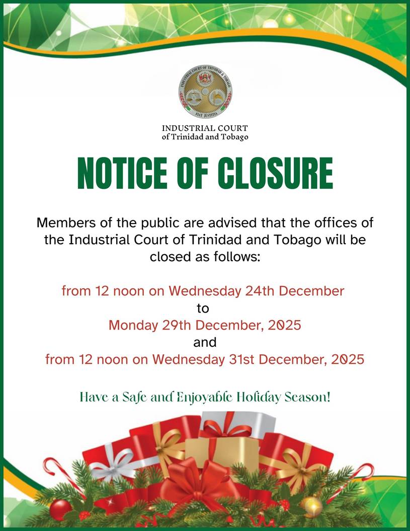 NOTICE: Closure of Offices [Christmas 2025]